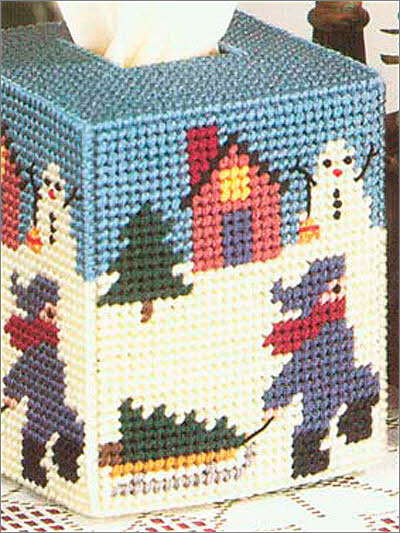 "Christmas Eve Tissue Box Cover"