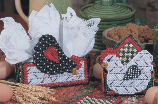 "Country Chickens Table Decor"