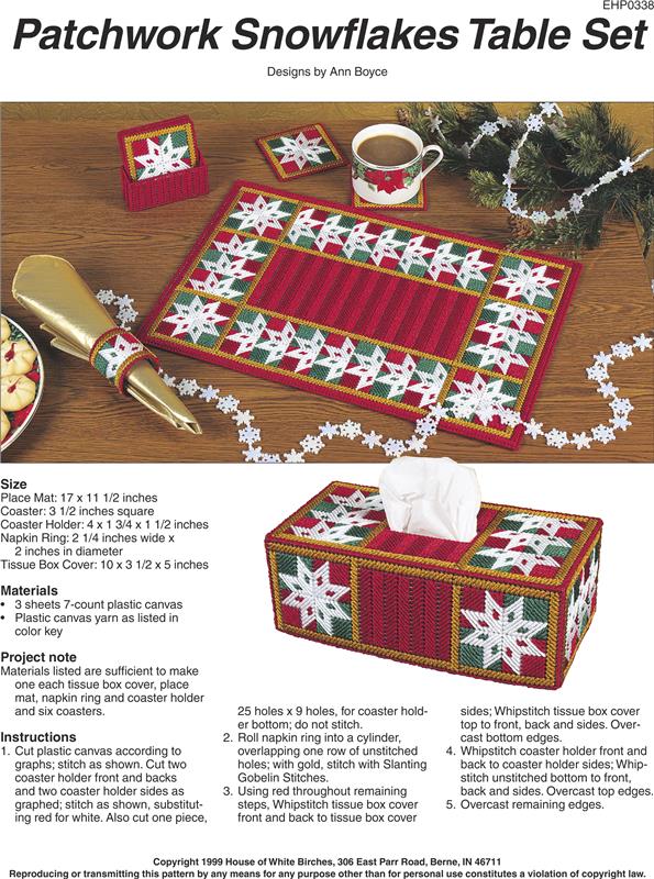"Patchwork Snowflakes Table Set"