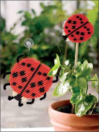"Ladybug Duo" | Plastic Canvas Pattern