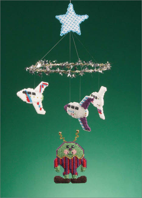 "Space Adventure Mobile" | Plastic Canvas Pattern