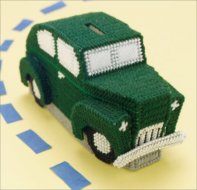 "Classic Coupe Bank" | Plastic Canvas Pattern