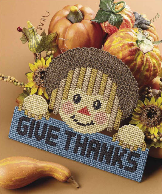 "Give Thanks" | Plastic Canvas Pattern
