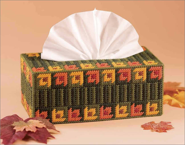 "Autumn Leaves" | Plastic Canvas Pattern