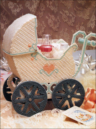 "Baby Carriage" | Plastic Canvas Pattern