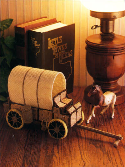 "Covered Wagon" | Plastic Canvas Pattern