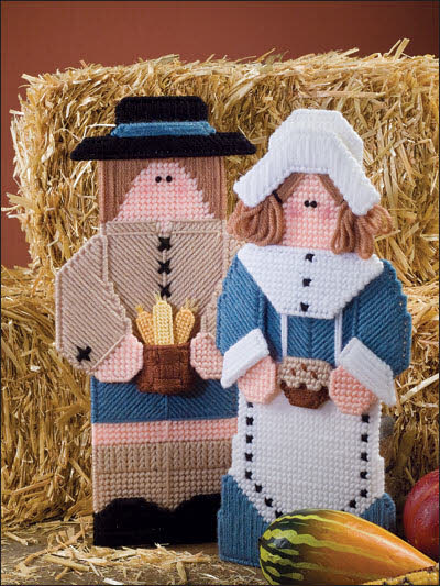 "Pilgrim Children" | Plastic Canvas Pattern
