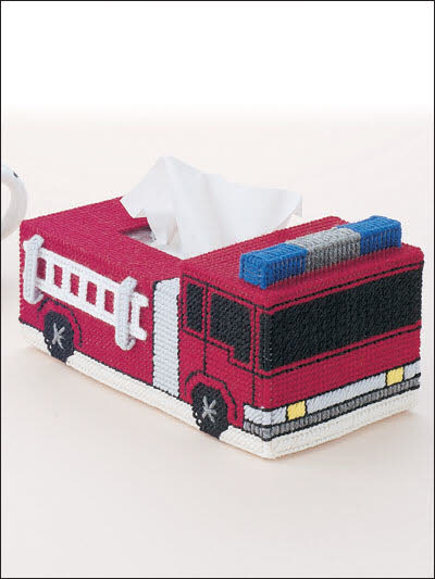 "Fire Engine" | Plastic Canvas Pattern