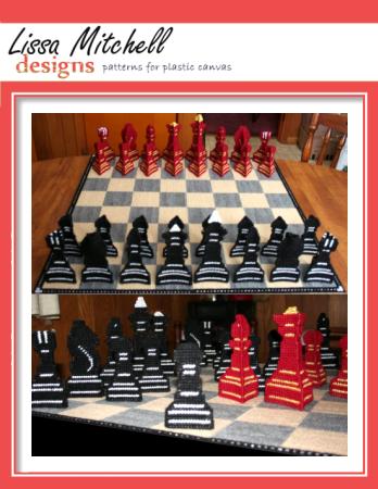 "Chess Game in Plastic Canvas"