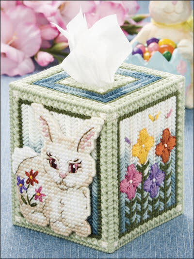 "Flower Bunny" | Plastic Canvas Pattern