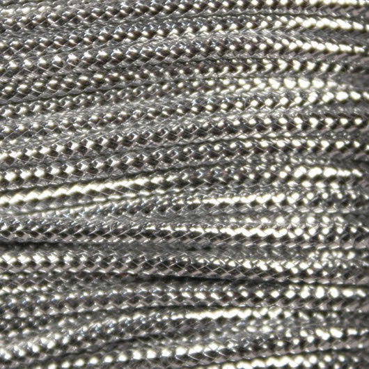 Solid Silver Metallic Cord | Plastic Canvas Yarn