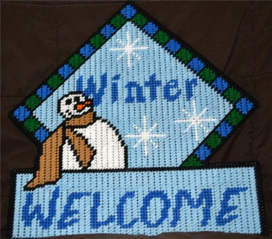 "Winter Welcome" | Plastic Canvas Pattern