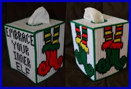 "Embrace Your Inner Elf Tissue Box Cover"