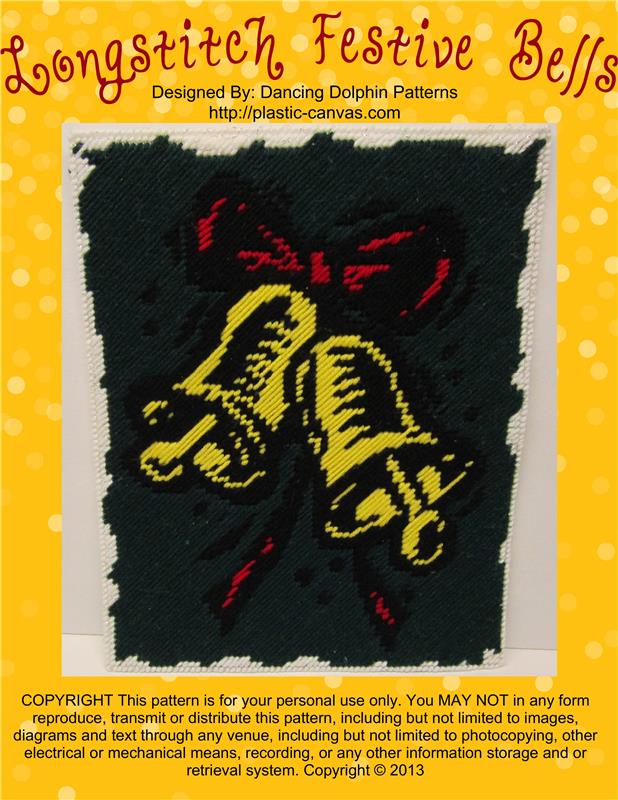 "Longstitch Festive Bells" | Plastic Canvas Pattern