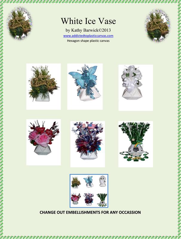 "White Ice" | Plastic Canvas Pattern