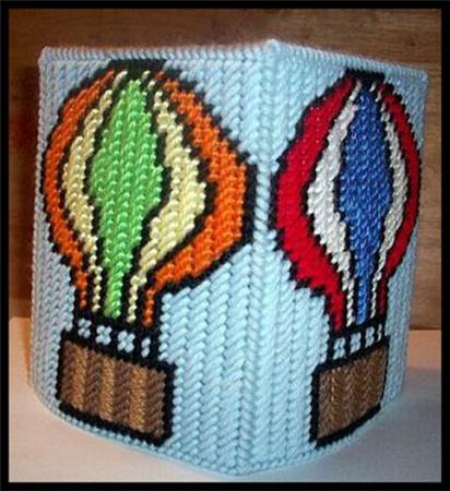 "Hot Air Balloon Tissue Box Cover"