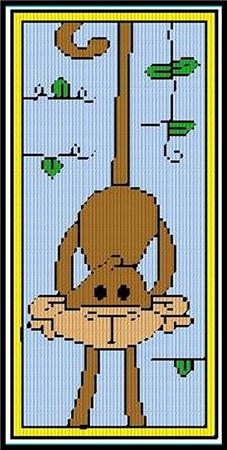 "Zoo Pals Monkey" | Plastic Canvas Pattern
