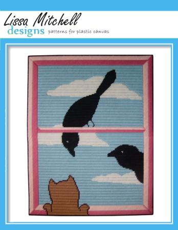 "The Window - Wall Hanging" | Plastic Canvas Pattern