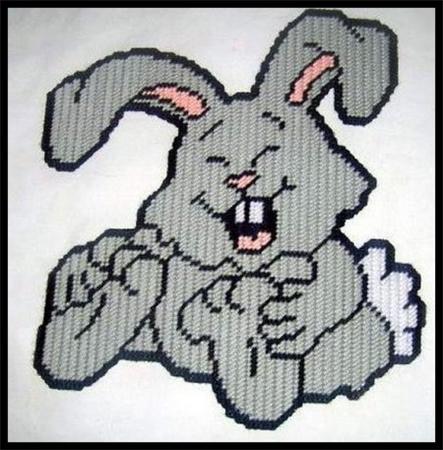 "Laughing Bunny" | Plastic Canvas Pattern