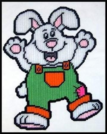 "Very Happy Bunny" | Plastic Canvas Pattern