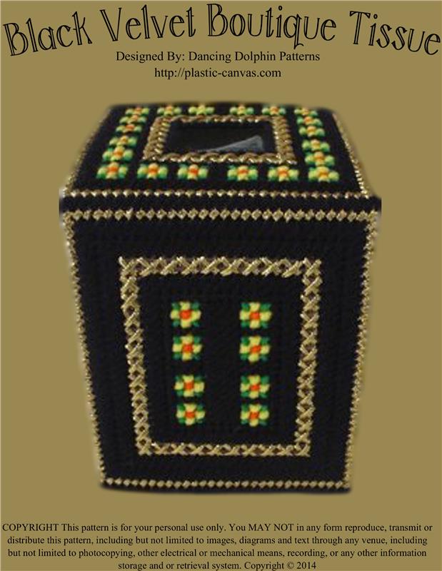 "Black Velvet Boutique Tissue"