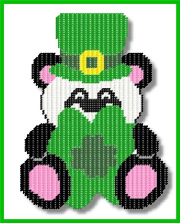 "Irish Panda With A Shamrock"
