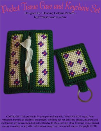 "Pocket Tissue Case and Keychain Set"