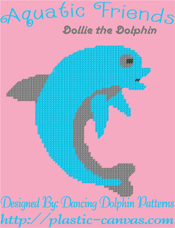"Dollie the Dolphin" | Plastic Canvas Pattern