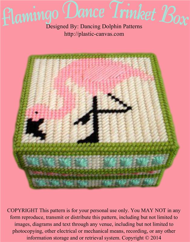 "Flamingo Dance Trinket Box"
