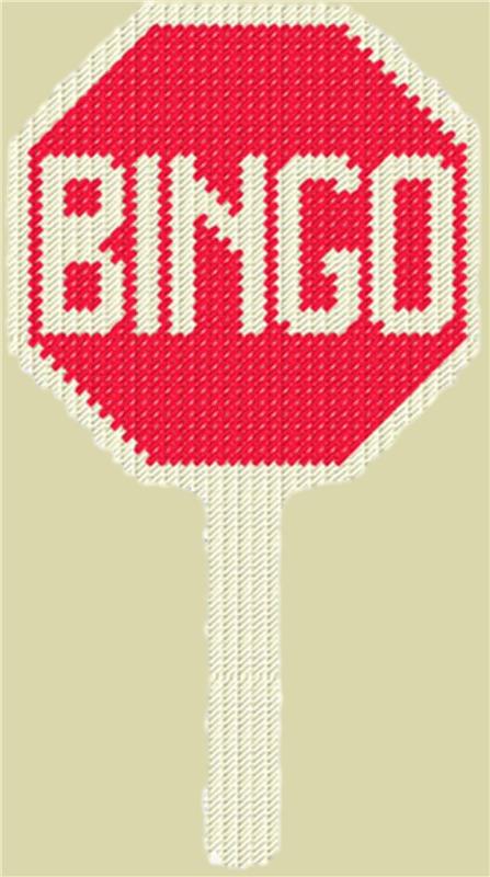 "Bingo Sign" | Plastic Canvas Pattern