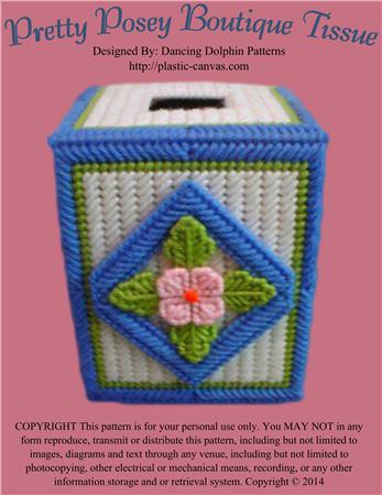 "Pretty Posey Boutique Tissue Box"