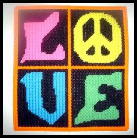 "Love Letters" | Plastic Canvas Pattern