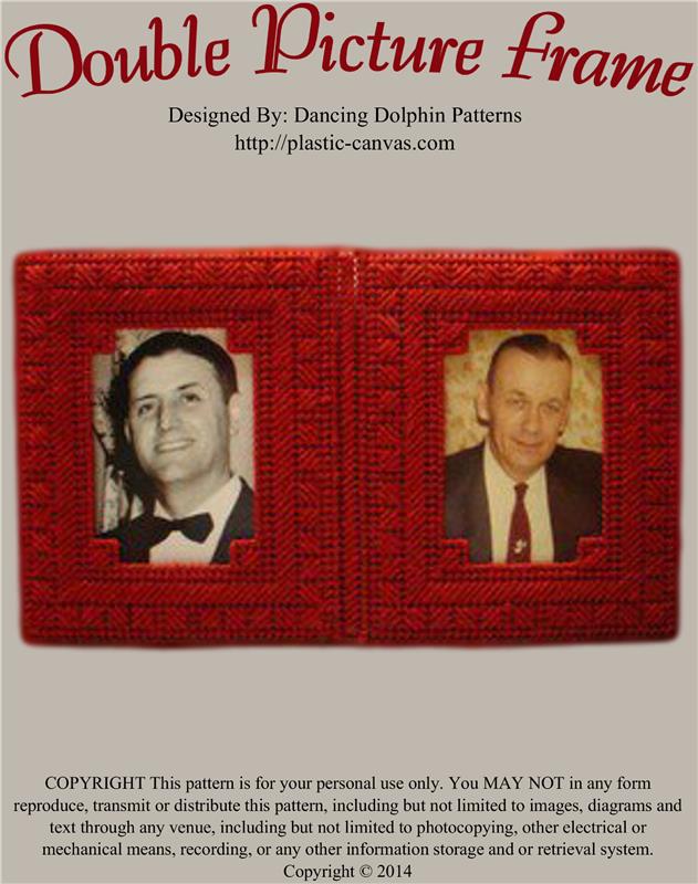 "Double Picture Frame" | Plastic Canvas Pattern