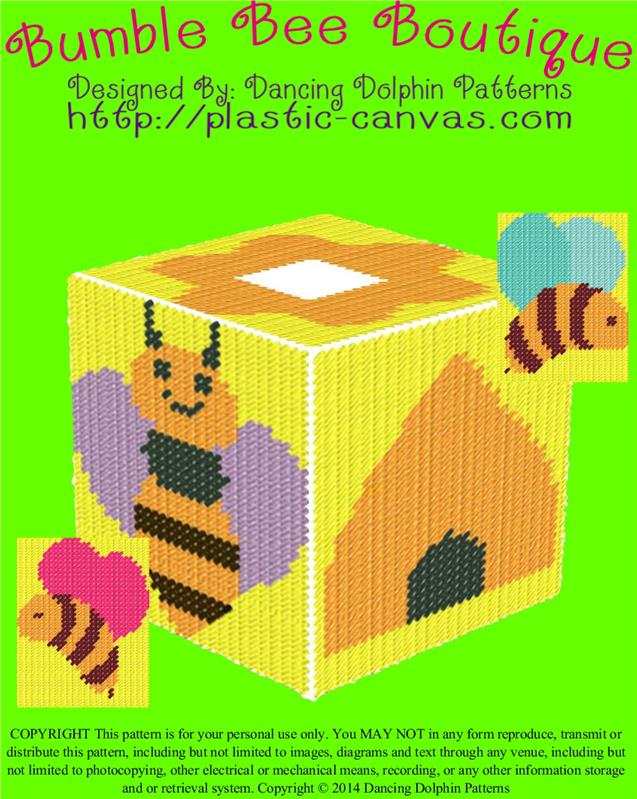 "Bumble Bee Boutique" | Plastic Canvas Pattern