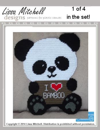 "Cute Panda with Sign Wall Hanging"