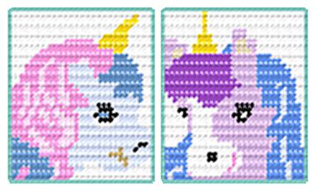 "Unicorns Tissue Cover" | Plastic Canvas Pattern