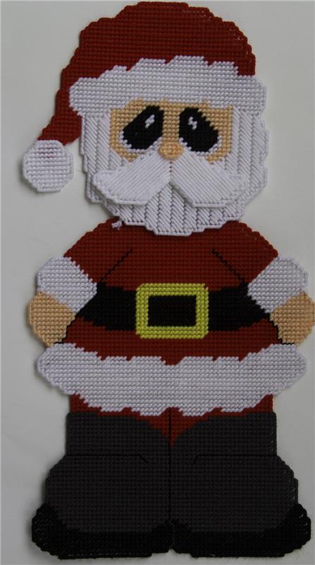 "Santa Wall Hanging" | Plastic Canvas Pattern