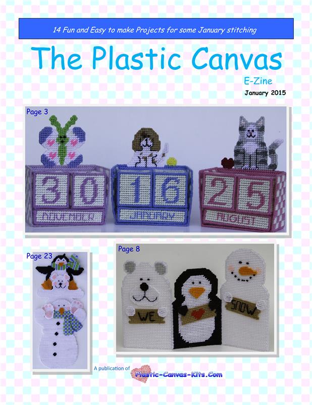 January Plastic Canvas E-zine | Plastic Canvas Pattern