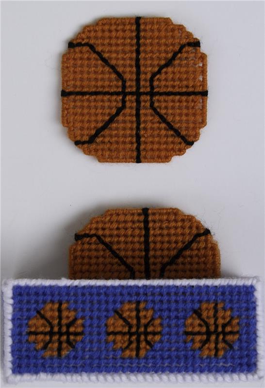 "Basketball Coaster Set" | Plastic Canvas Pattern