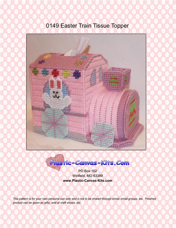 "Easter Train Tissue Topper"