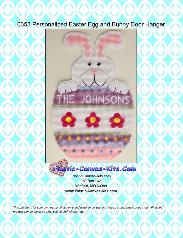 "Personalized Easter Door Hanger"