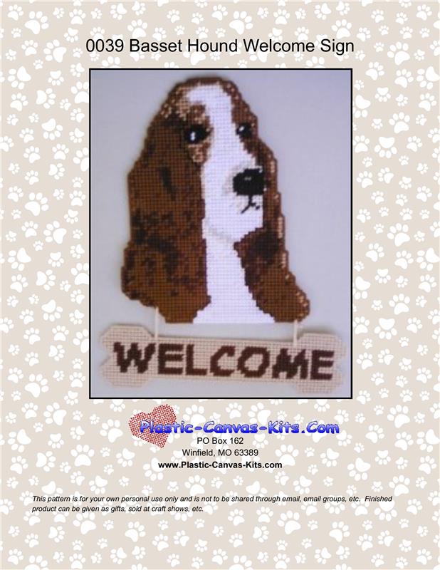 "Bassett Hound Welcome Sign"