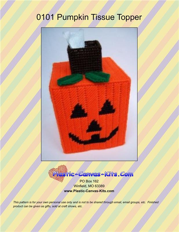 "Halloween Pumpkin Tissue Topper"