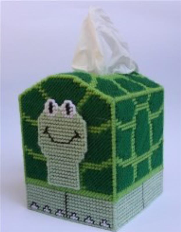 "Turtle Tissue Topper" | Plastic Canvas Pattern