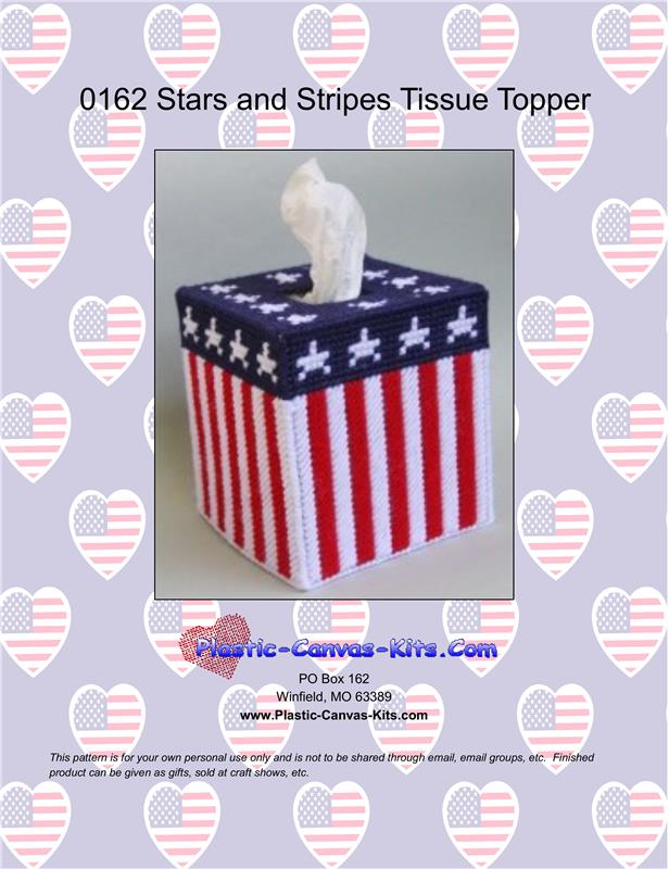 "Stars and Stripes Tissue Topper"