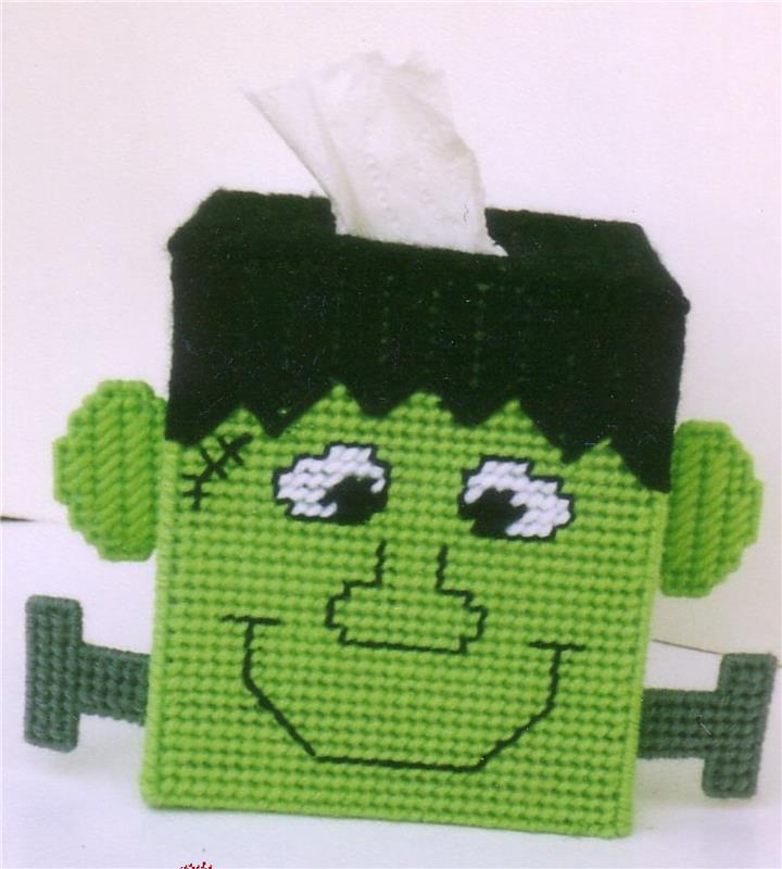 "Halloween Frankenstein Tissue Topper"