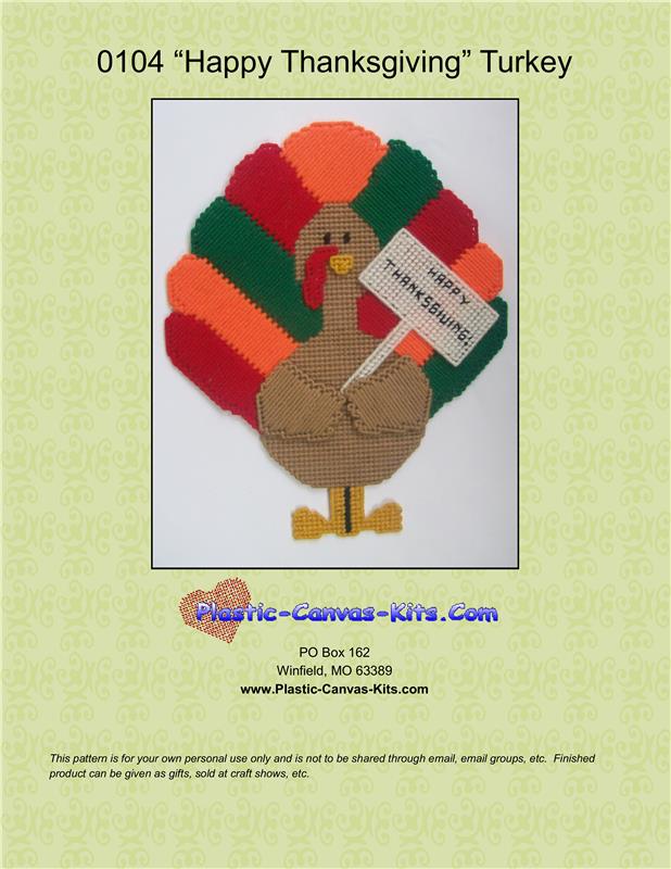 "Happy Thanksgiving Turkey Wall Hanging"