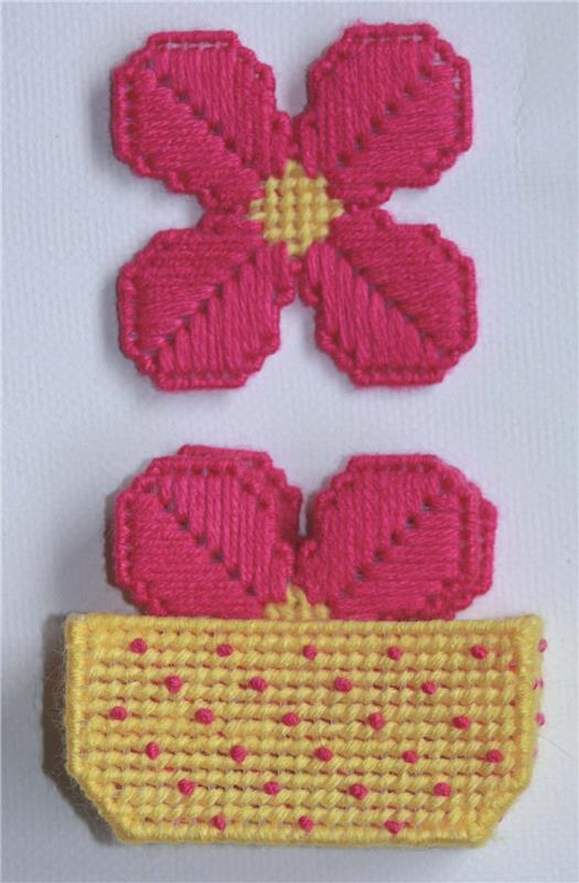 "Flower Coaster Set" | Plastic Canvas Pattern