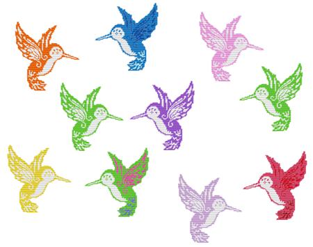 "So Many Hummingbirds" | Plastic Canvas Pattern