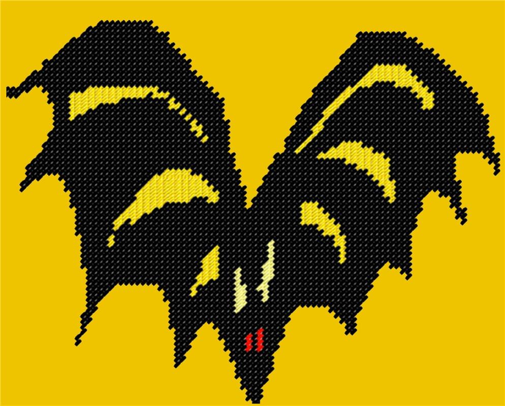 "Halloween Bat" | Plastic Canvas Pattern